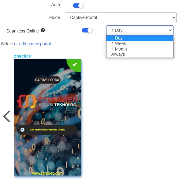 Citraweb.com : Captive Portal Ruijie